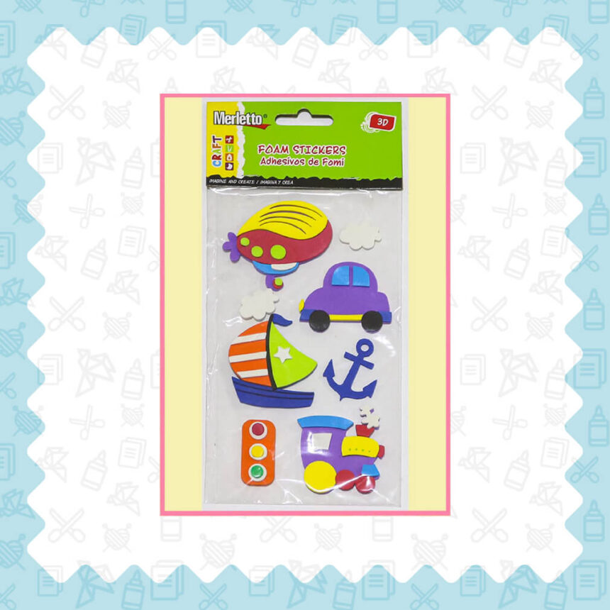 Sticker Foam | Modelo: Transportes - Mundo Fénix