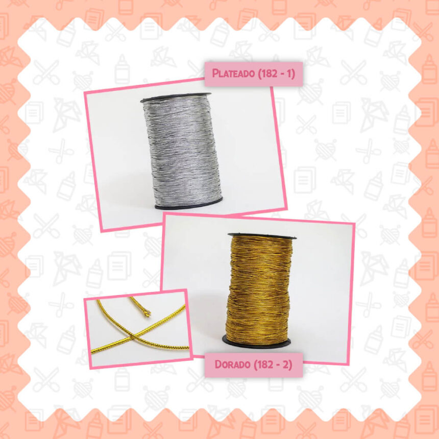 Cordón Dorado y Plateado 182 - Mundo Fénix