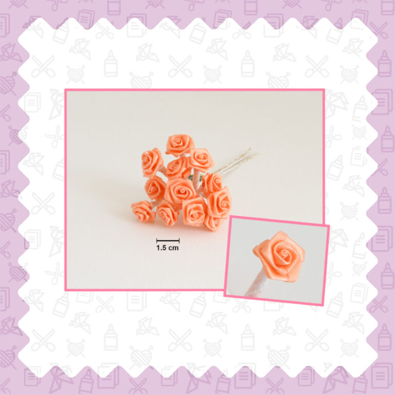 Rosa satinada melón fuerte - Mundo Fénix