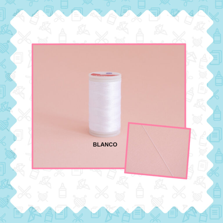 Hilo Sylko con brillo - Blanco - Mundo Fénix