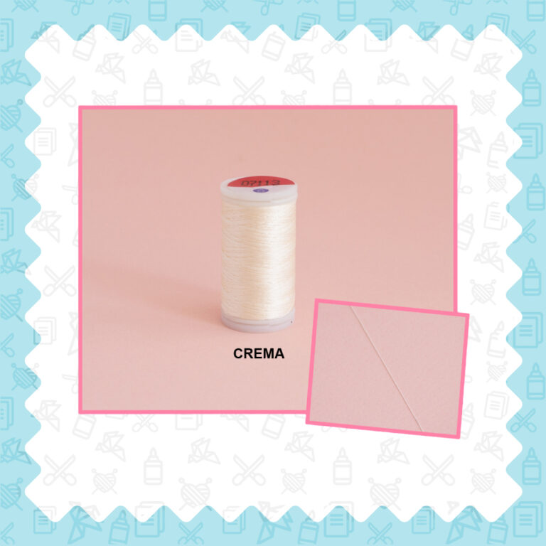 Hilo Sylko con brillo - Crema - Mundo Fénix